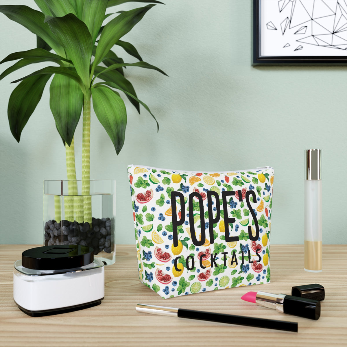 Pope's Cocktails Cotton Cosmetic Bag – Pope's Kitchen